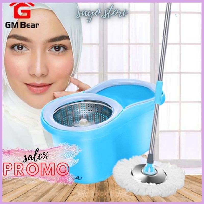 Jual alat pel lantai Spin Mop Biru 1020 -Ultra Mop Aclima Blue 1020 ...