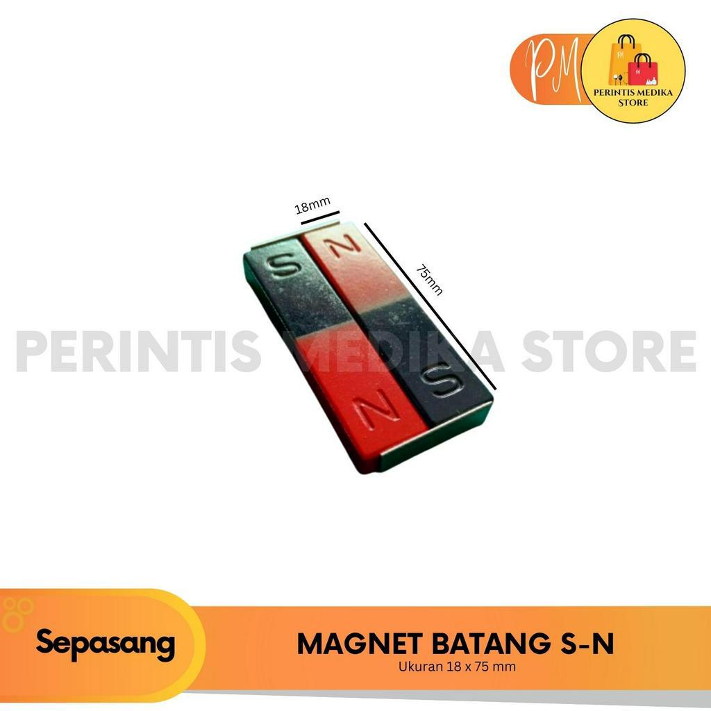Jual Magnet Batang 18x75mm Sepasang l Magnet Persegi Panjang Kutub ...