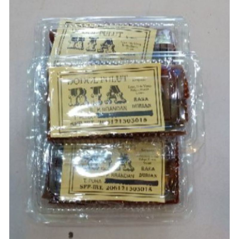 Jual DODOL PULUT RASA DURIAN RIA.ASLI POTONG KECIL DOUBLE ISI.32 PCS ...