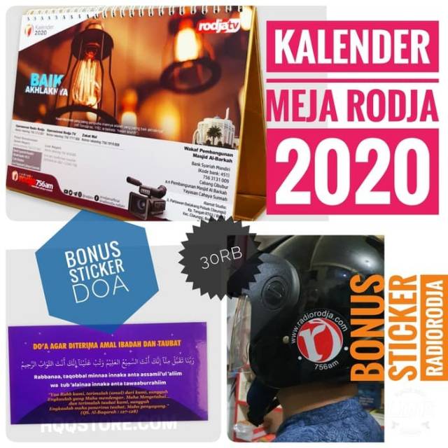 Jual Kalender Meja Rodja Plus Bonus | Shopee Indonesia