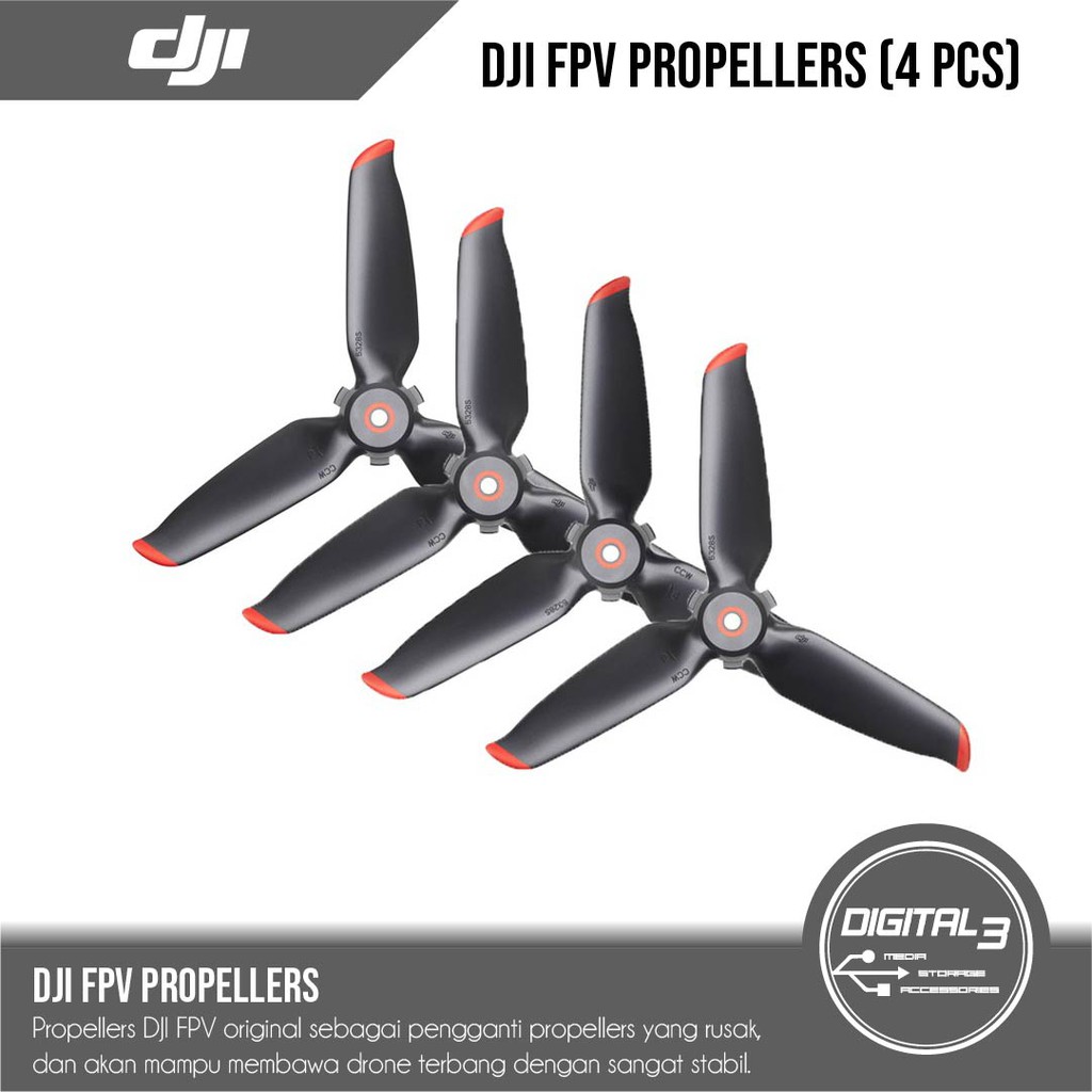 Jual DJI FPV Propellers 1 Set Baling Baling Original Propeller (4 PCS ...
