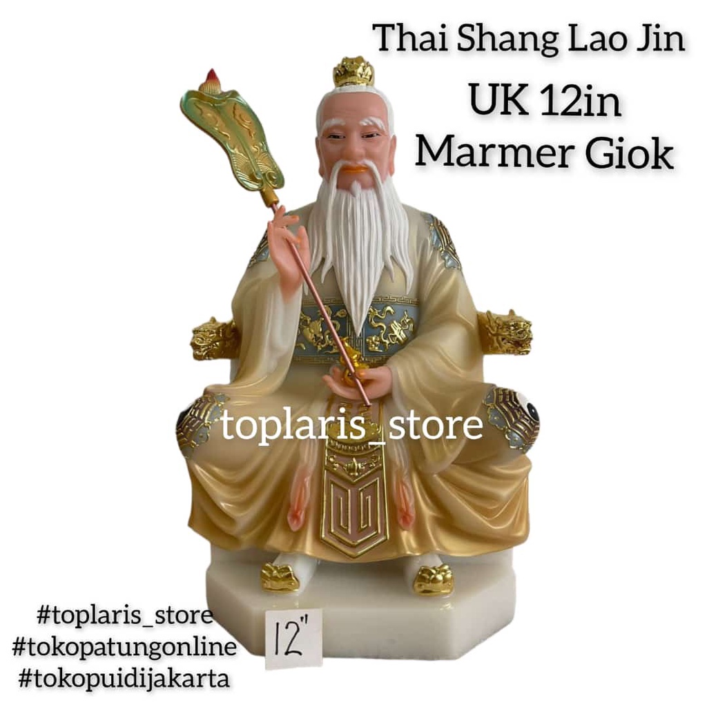Jual Patung Thai Shang Lao Jin Marmer Giok 12in Super Premium 022 ...