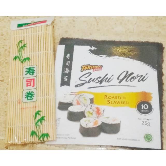 Jual Paket sushi Nori + sushi mat | Shopee Indonesia