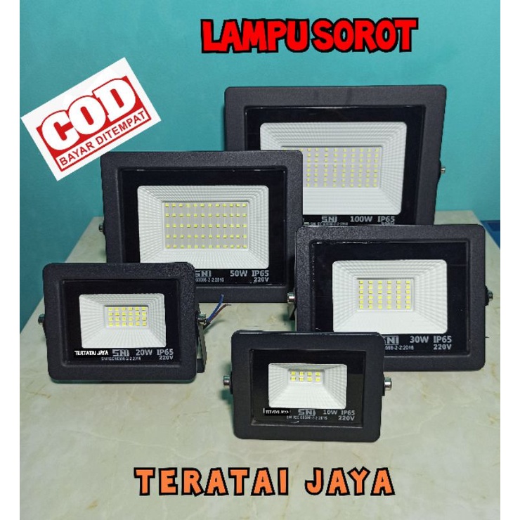 Jual Lampu Sorot / lampu tembak LED 10W 20W 30W 50W 100W | Shopee Indonesia