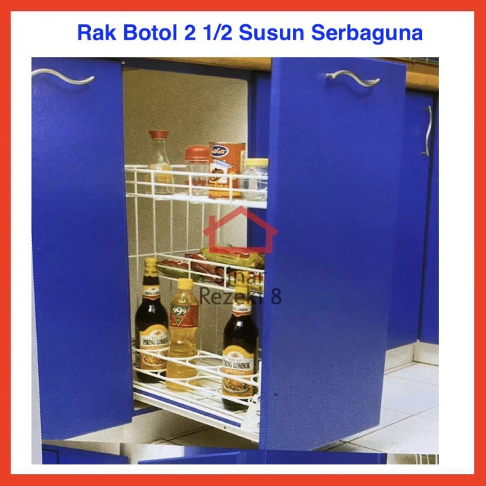 Jual Rak Botol - Rak Botol Modelline B40Me Mini / Lemari Dapur Tempat ...