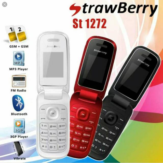 Jual Hp strawberry st1272 bergaransi resmi | Shopee Indonesia
