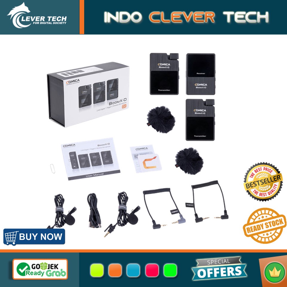 Jual Comica Boom X-D2 Professional Wireless Microphone Camera ...