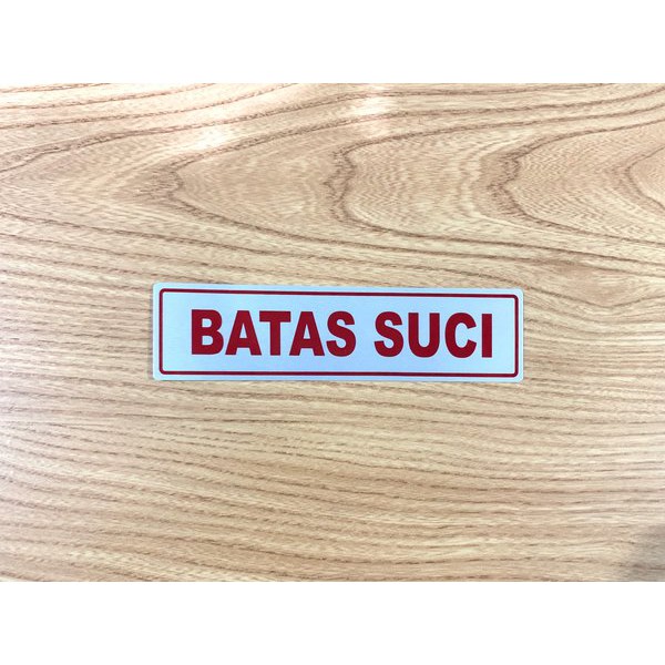 Jual STIKER RAMBU PERINGATAN BATAS SUCI | Shopee Indonesia