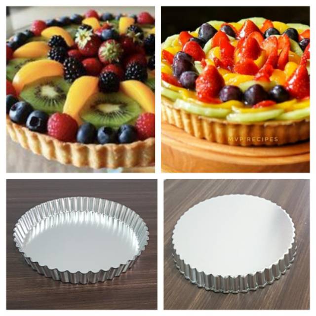 Jual cetakan pie stainless steel 18 cm impor kokoh anti mleot tanpa ...