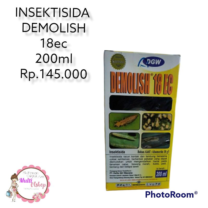 Jual INSEKTISIDA DEMOLISH DGW 18EC 200ML | Shopee Indonesia
