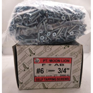 Jual Skrup Tapping 2cm / Tapping Screw 6 x 3/4" / Skrup Putih 6 x 3/4 ...