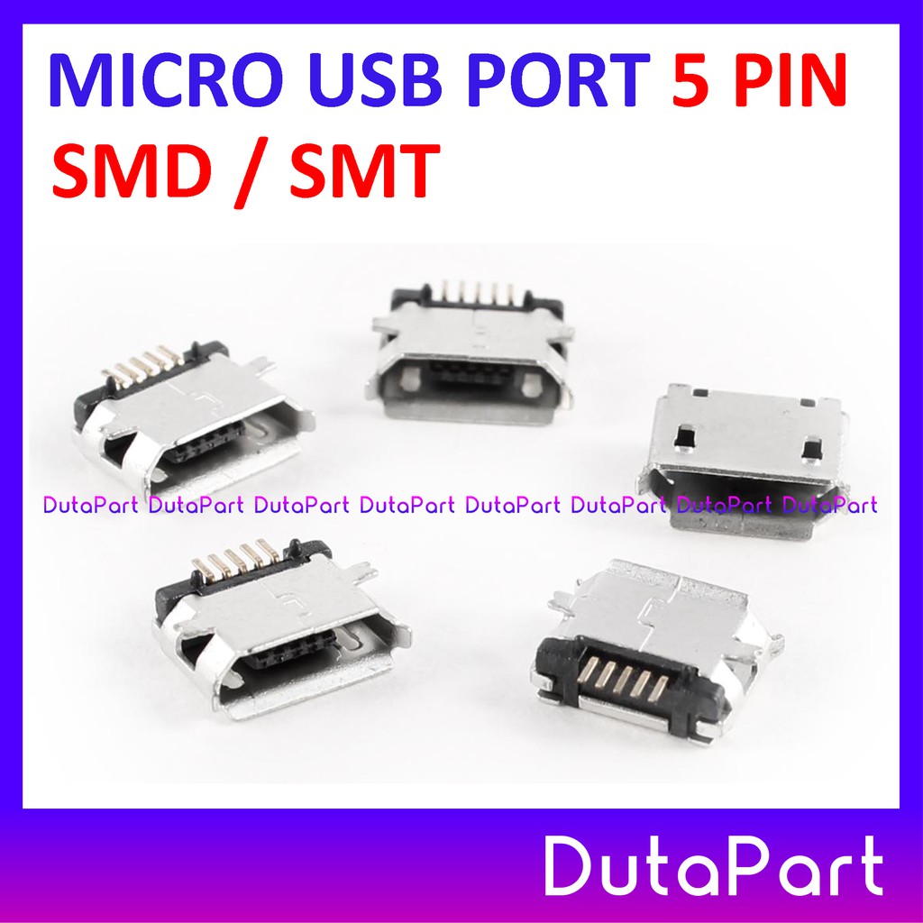Jual Micro USB Port 5P 5 Pin Connector Konektor Charging Port Jack SMD ...