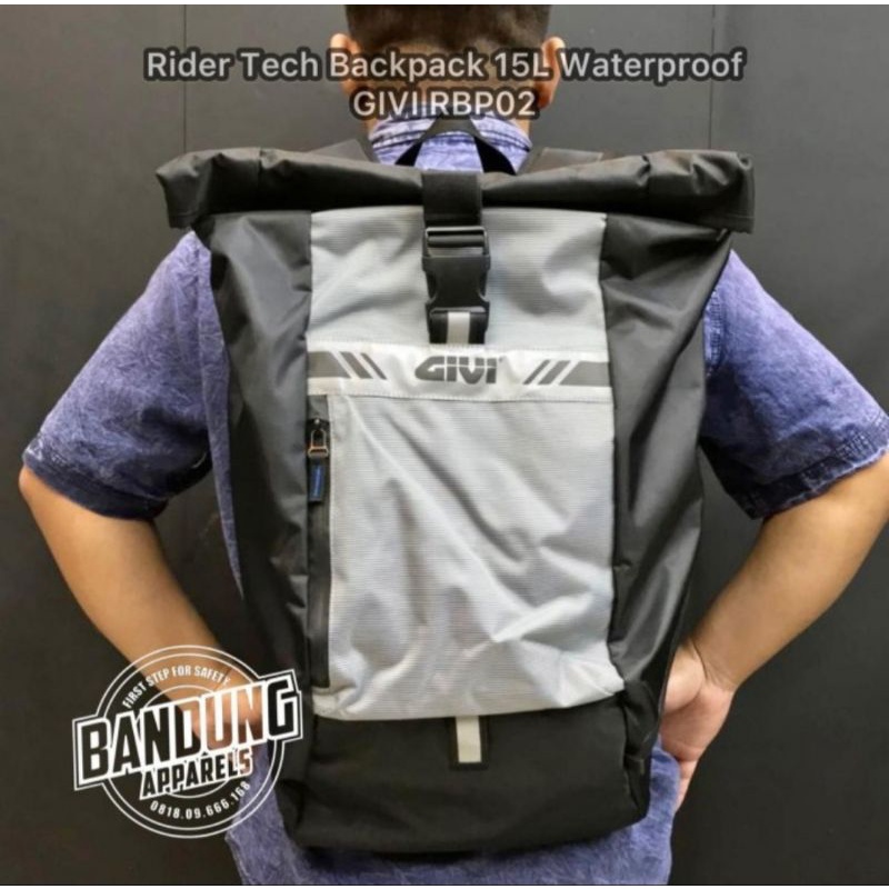 Jual Tas Ransel Motor Waterproof Givi RBP02 Rider Tech Backpack 15 ...