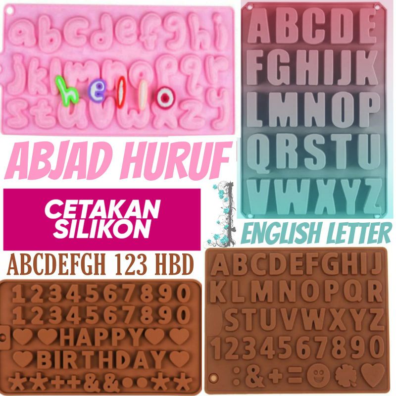 Jual DAPURMAMI ( Silikon Abjad Huruf Alfabet ) Angka Huruf Abjad Animal ...