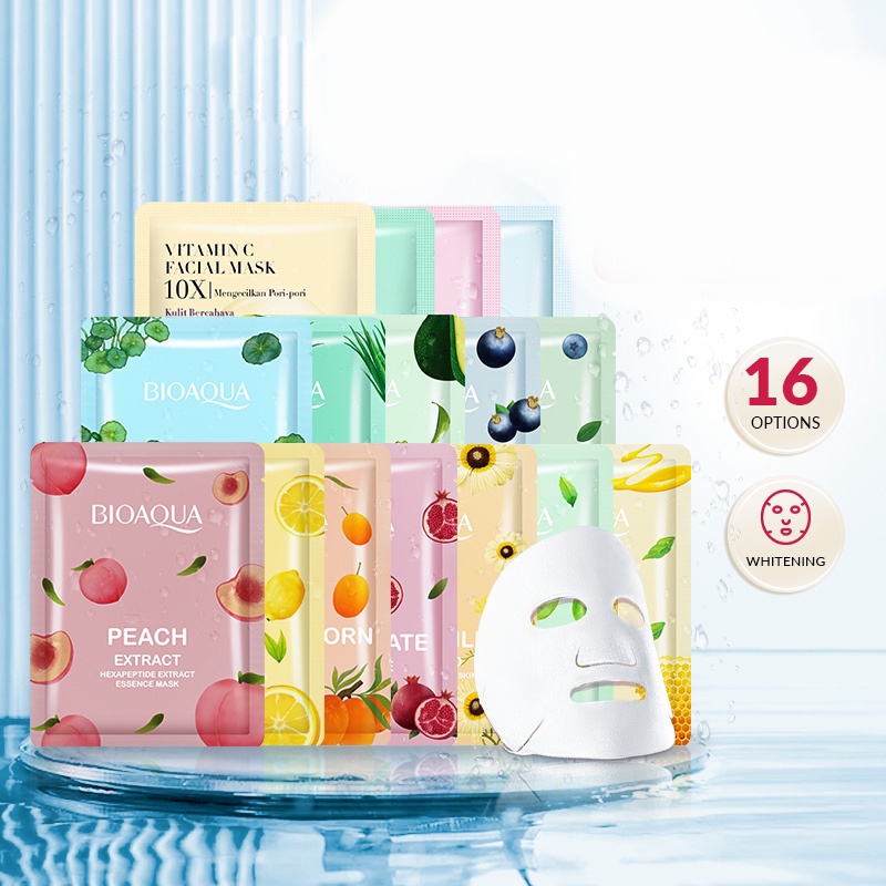 Jual ️ Popcollections ️ BIOAQUA Sheet Mask Hydrating Essence Face Mask Brightening Moisturizing ...