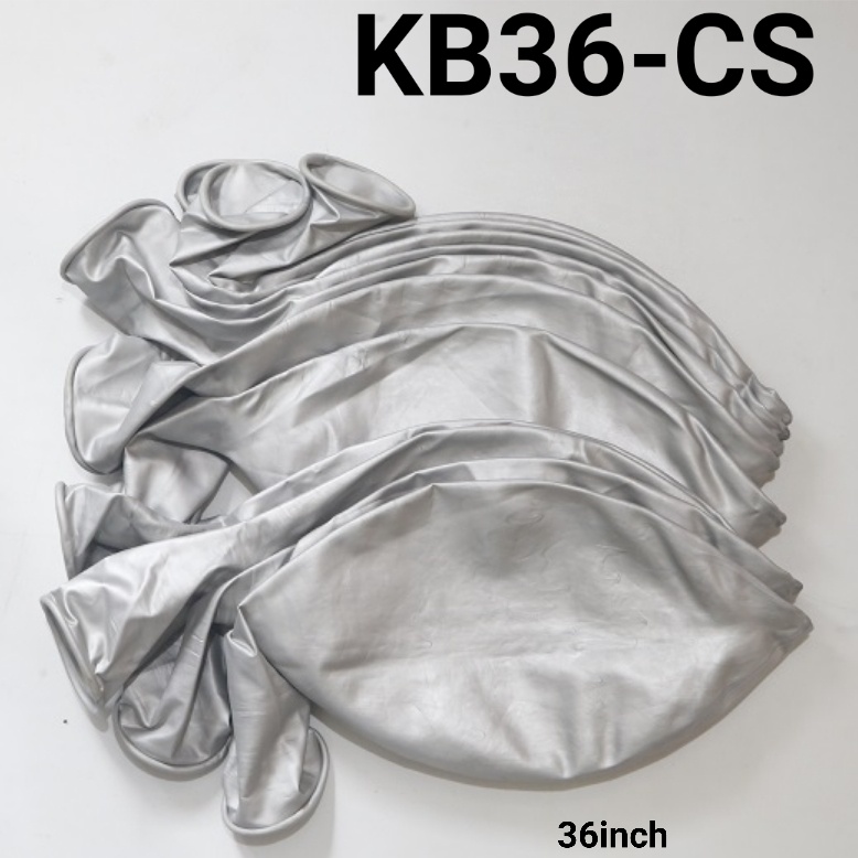 Jual KB36-CS Balon latex 36 inch 90 cm jumbo besar chrome silver satuan ...