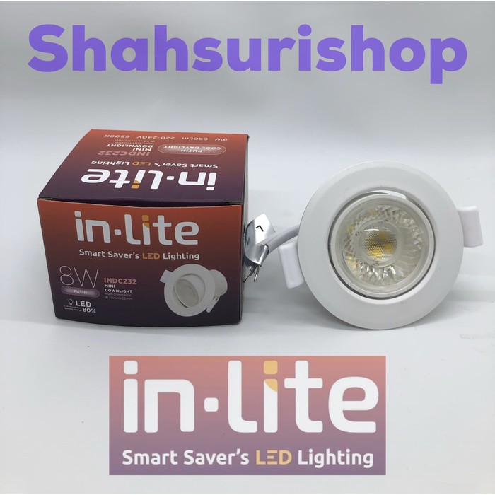 Jual LAMPU SOROT INLITE IN-LITE 8W 8 W 8WATT 8 WATT INDC232 | Shopee ...