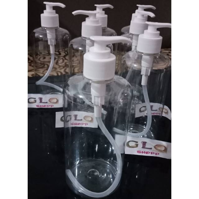 Jual Botol Pump 500ml Botol Refill 500ml Botol PET 500ml | Shopee Indonesia