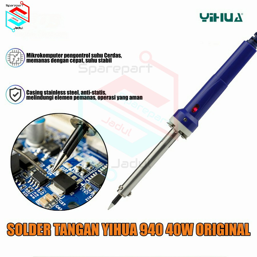Jual SOLDER TANGAN YIHUA 940 40W ORIGINAL (HARGA OBRAL) (71733) | Shopee Indonesia