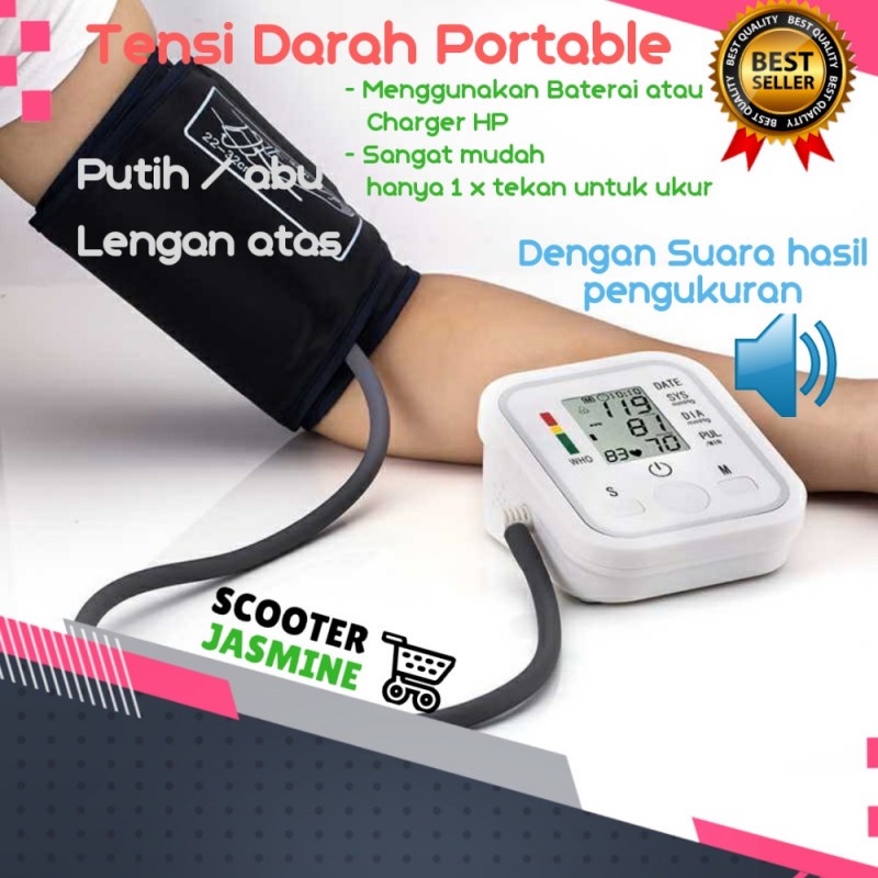 Jual Tensimeter Digital Pengukur Tekanan Darah Cek Tensi dengan Suara ...
