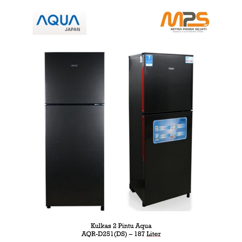 Jual Kulkas 2 Pintu AQUA JAPAN AQR-D251 - 187 Liter | Shopee Indonesia