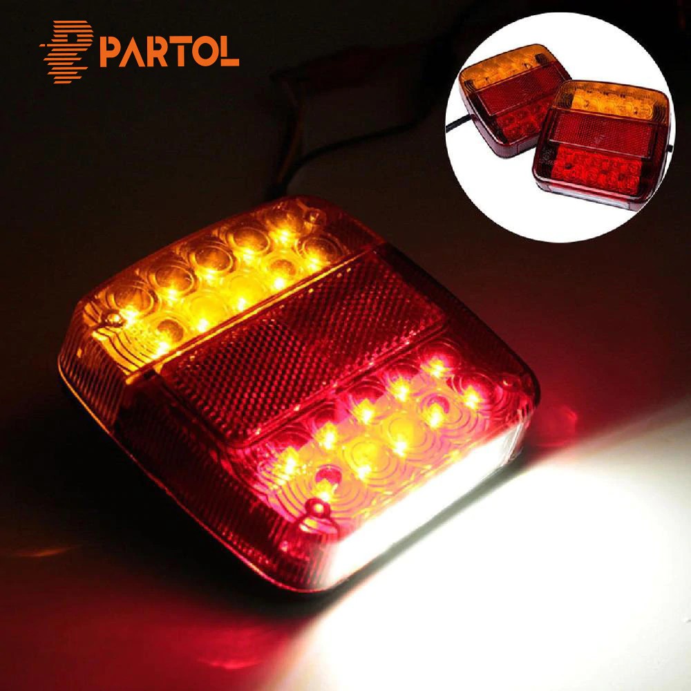 Jual Partol Car LED Rear Tail Light Running Turn Signal Warning Lights ...