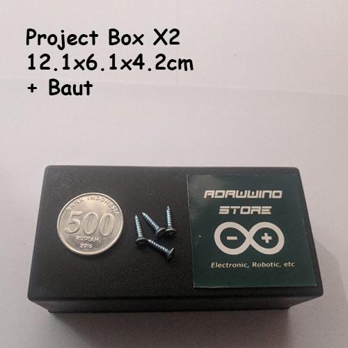 Jual Project Box X2 Kotak Casing Plastik 12.1x6.1x4.2cm DIY Untuk ...