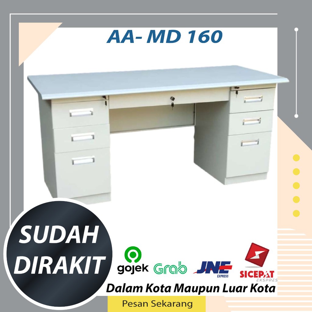 Jual Meja Kerja Meja Kantor / Meja Komputer / Meja AA MD-160 | Shopee Indonesia