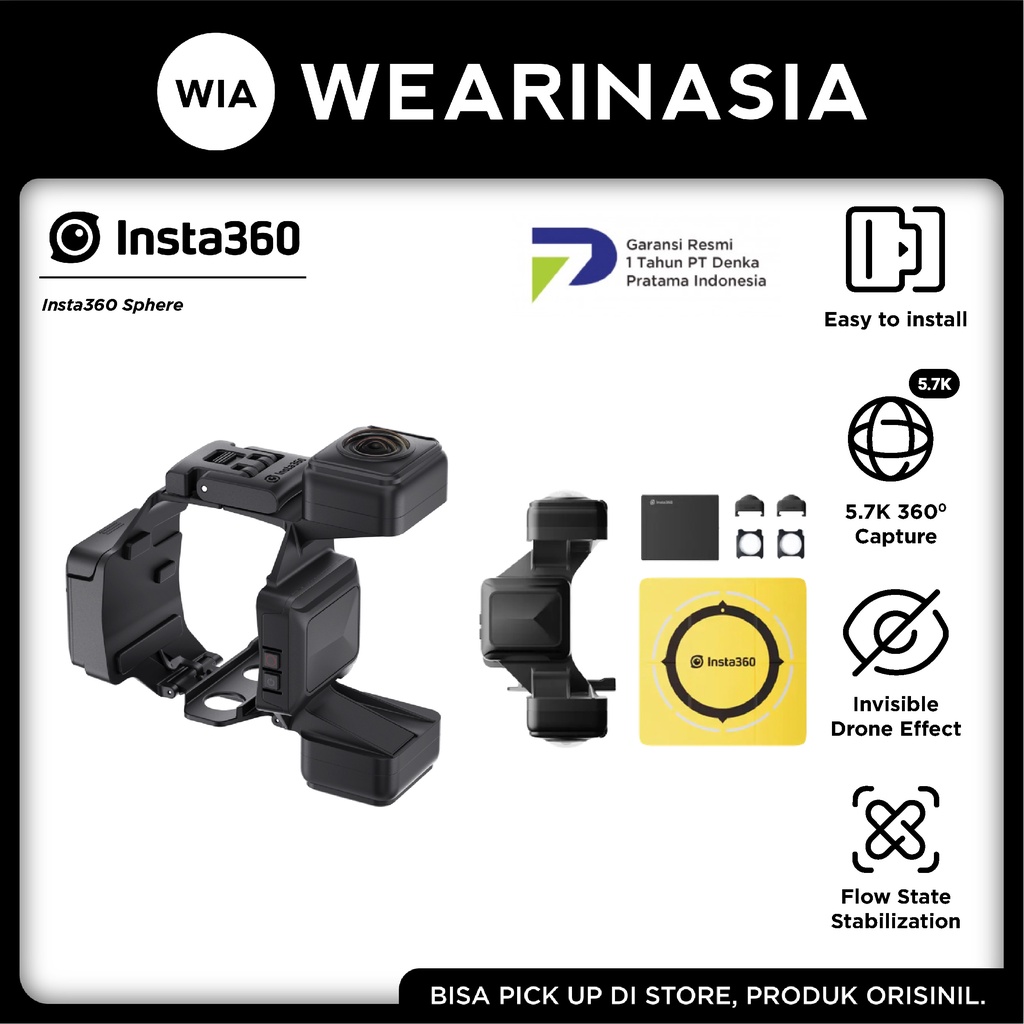 Jual Insta360 Sphere Invisible Drone 360 Camera Original Garansi Resmi 1 Th | Shopee Indonesia