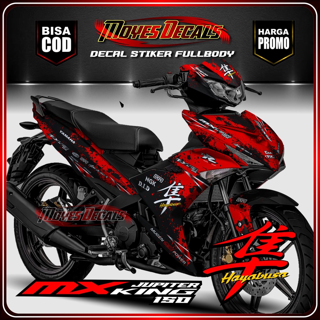 Jual BISA COD - Stiker Decal Motor Jupiter MX King New 150 hayabusa ...