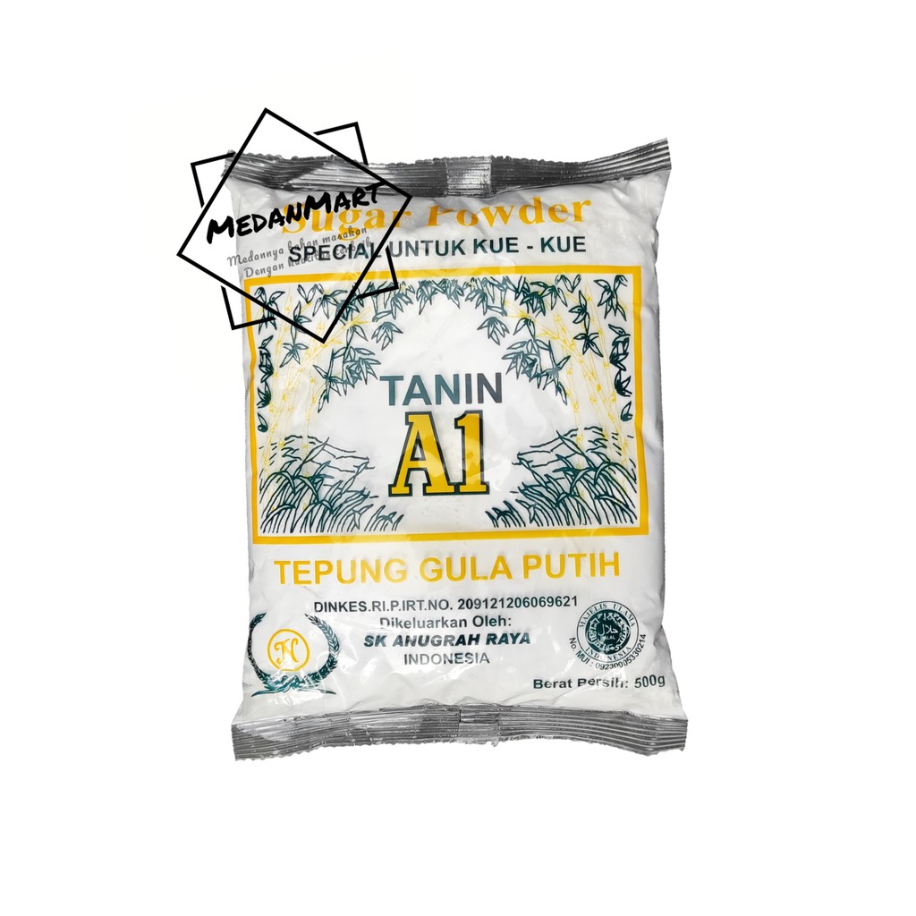 Jual Tepung gula sugar powder tanin A1 500g | Shopee Indonesia