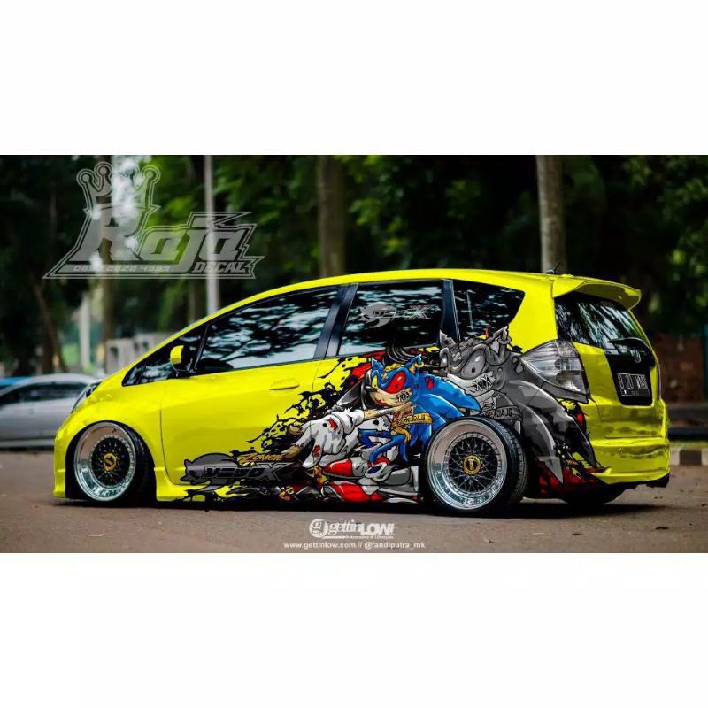 Jual Sticker Decal striping mobil Jazz Agya/Ayla All tipe Mobil Custom ...
