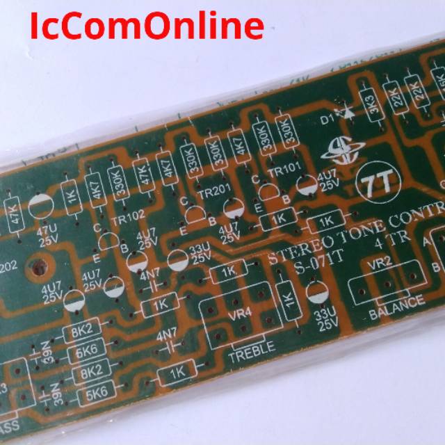 Jual PCB Stereo Tone Control 4 Transistor Saturn 7T | Shopee Indonesia