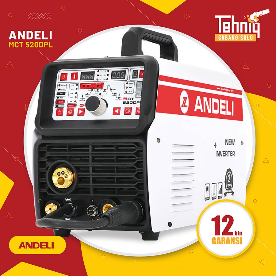 Jual Mesin Las Listrik / Trafo Las 4 Mode MCT / ANDELI-520DPL MIG TIG CUT COLD & MMA | Shopee ...