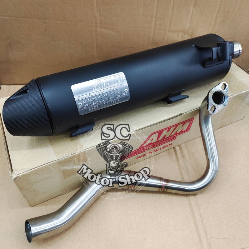 Jual Knalpot standar racing AHM emblem embos pcx 150 new 2018 | Shopee ...