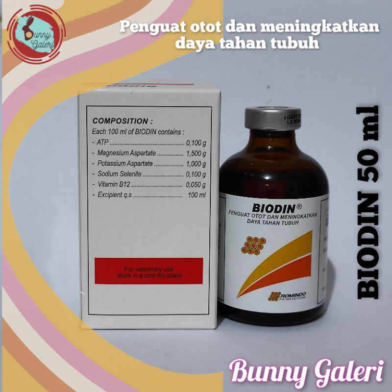Jual BIODIN 50 ml, penguat otot dan meningkatkan daya tahan tubuh ...