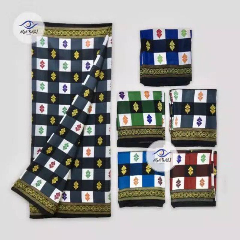 Jual Sarung kotak Khas Bali/sarung motif prada/muslim santri/ | Shopee ...