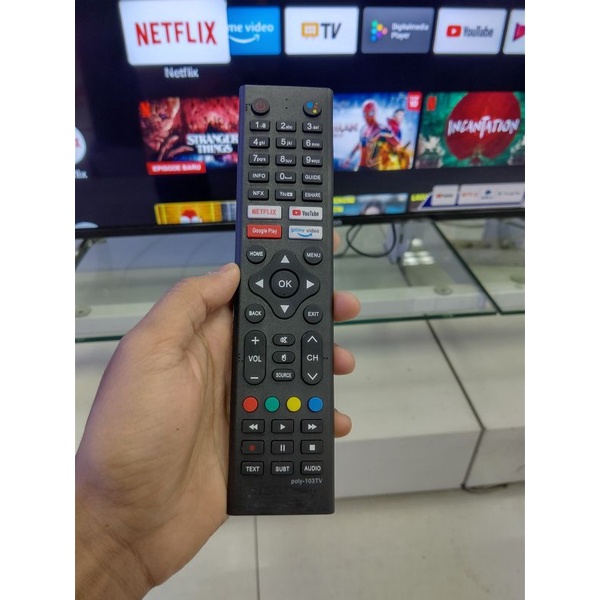 Jual Remote Tv Android Polytron Non voice asisten High Quality | Shopee ...