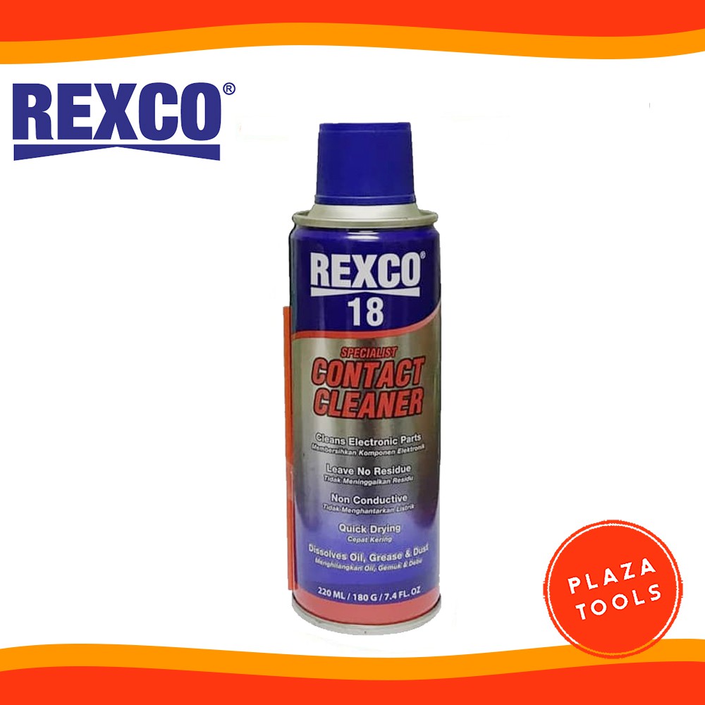 Jual REXCO 18 Contact Cleaner 220 ML Pembersih Elektrik REXCO 18 220 ML ...