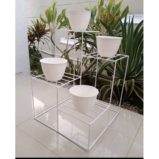 Jual rak pot 4 sususn/standing pot 4 susun 40x45 | Shopee Indonesia