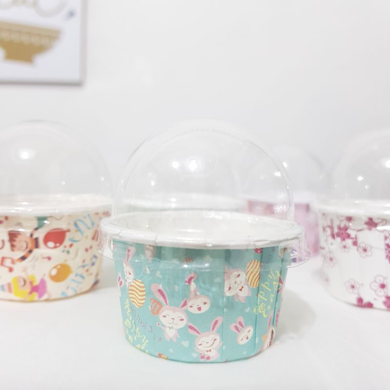 Jual 10pcs kertas cupcake ukuran besar +tutup motif bunga/cupcake/box ...