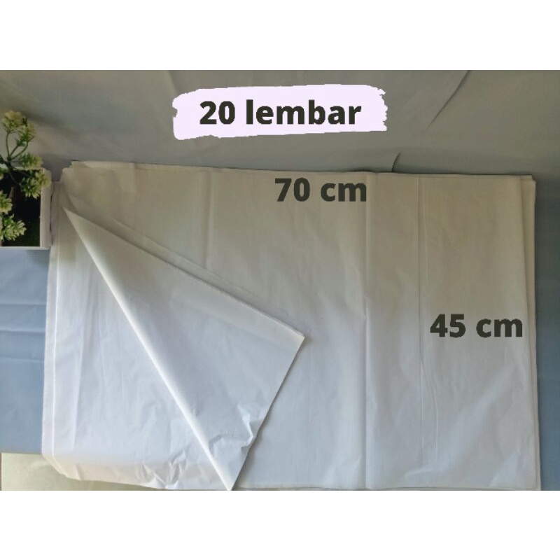Jual kertas packing baju /kertas tisu/kertas litho/kertas dorslag/ 20 ...
