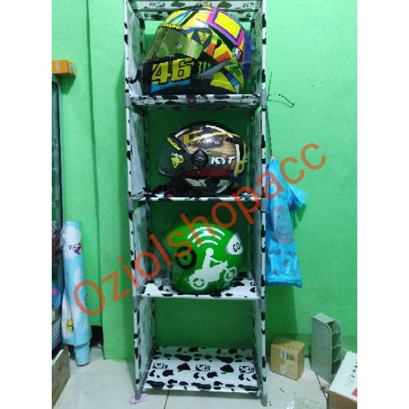 Jual NEW YEAR SALE!! Rak helm muat lebih banyak helm lebih luas bahan ...