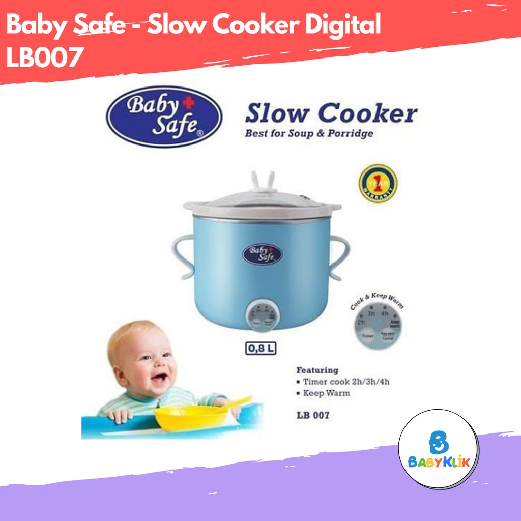 Jual Baby Safe Baby Slow Cooker LB007 Digital 0.8L | Shopee Indonesia