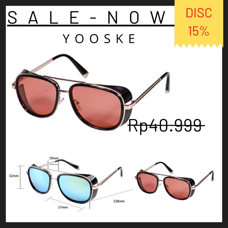 Jual (COD) YOOSKE Kacamata Steampunk Iron Man - 3023 | Shopee Indonesia