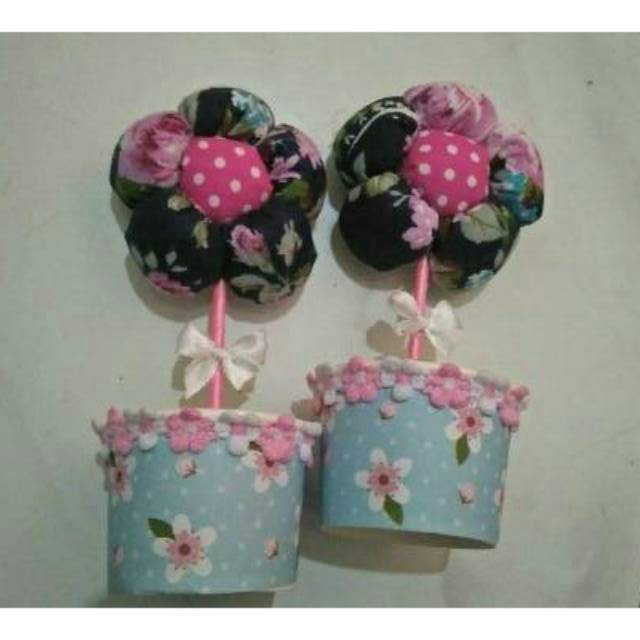 Jual Pincushion Bunga / Topiary Mini / Bantalan Jarum Pentul | Shopee ...