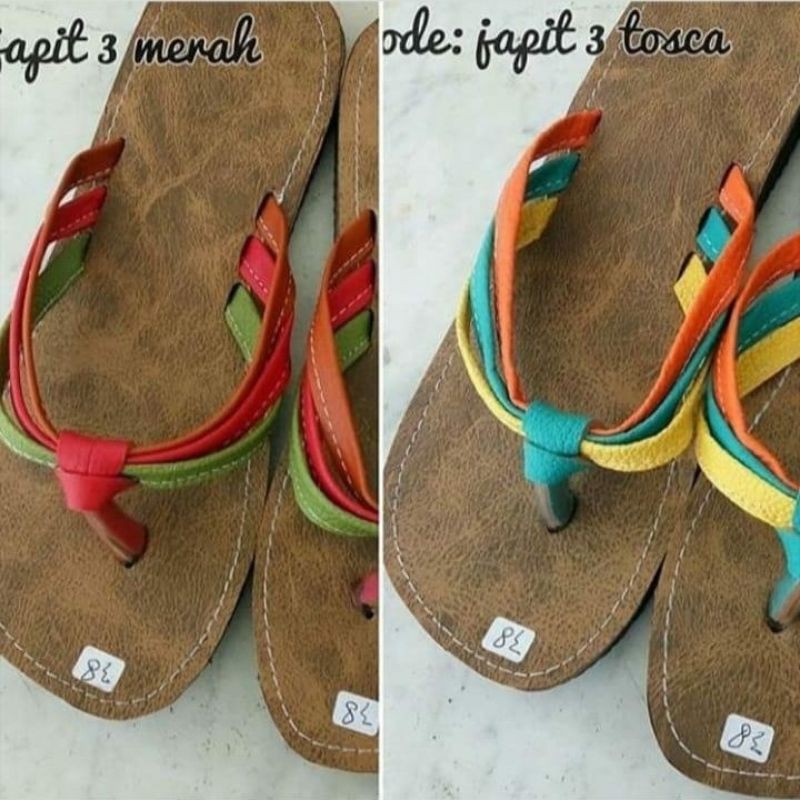 Jual Sandal Jogja Asli japit 3 jari | Shopee Indonesia