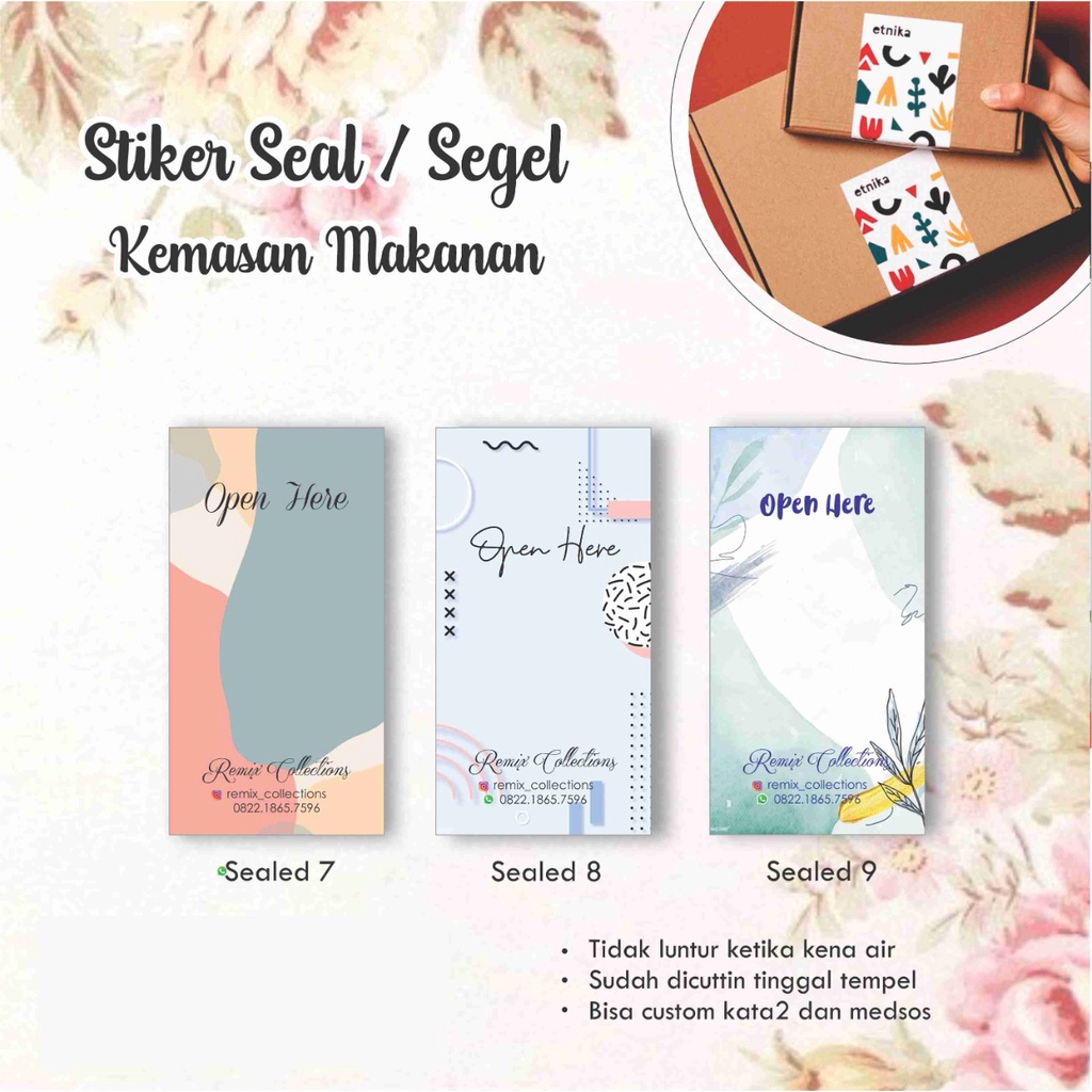Jual Stiker Seal cromo / Segel makanan / Stiker kemasan makanan ... Jual Stiker Seal cromo / Segel makanan / Stiker kemasan makanan ...