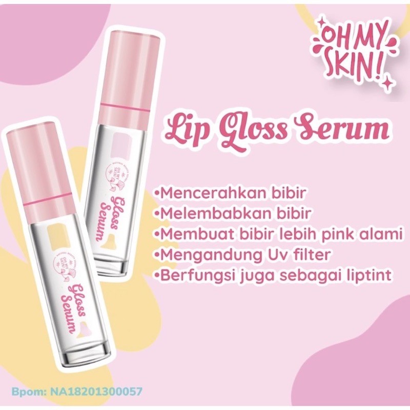 Jual Oh My Skin Lip Gloss Serum | Shopee Indonesia