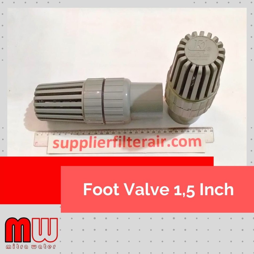 Jual Foot Valve Ukuran 1 1/2 Inch bahan PVC | Shopee Indonesia